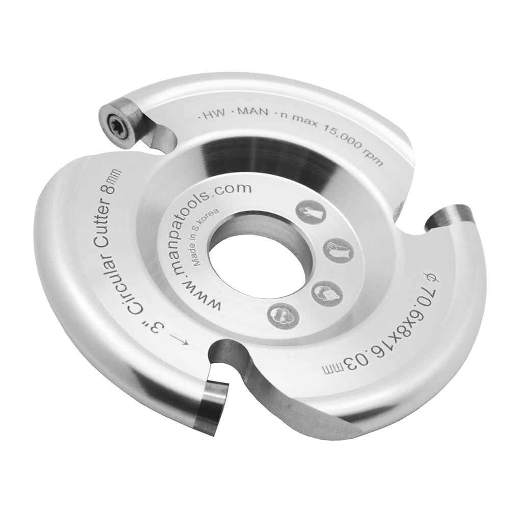 MANPA Milling Disc with Circular Cutter, 3 Inch, Ø 8 mm | 729931SV | 729931SV